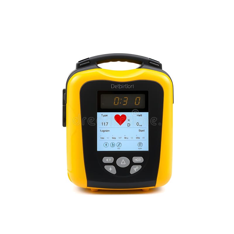 A Portable Defibrillator with an Easy To Use Interface Isolated on ...