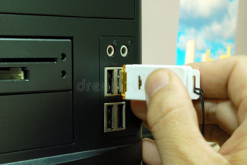 Portable Dispatch and Host of Computer Stock Image - Image of ...