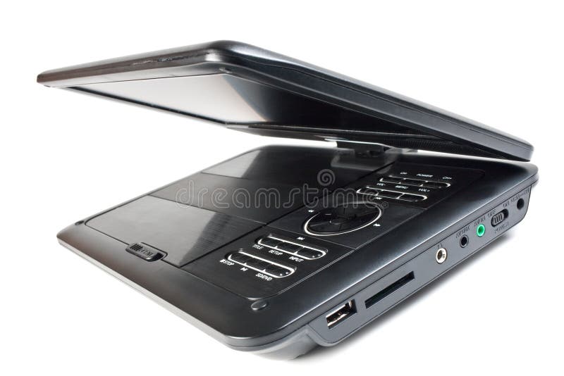 Portable dvd stock photo. Image of silver, compact, playback - 18512680
