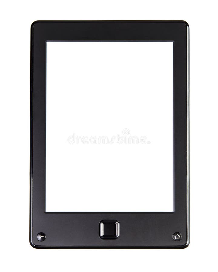 Portable E-book Reader for Book and Screen Stock Image - Image of ...