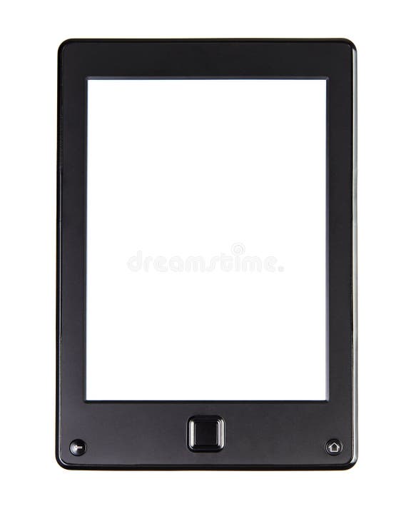 Portable E-book Reader for Book and Screen Stock Image - Image of ...
