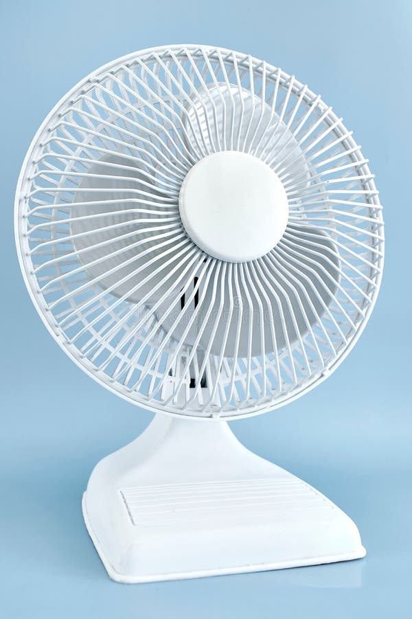 Portable Electric Fan stock image. Image of white, table - 79549693
