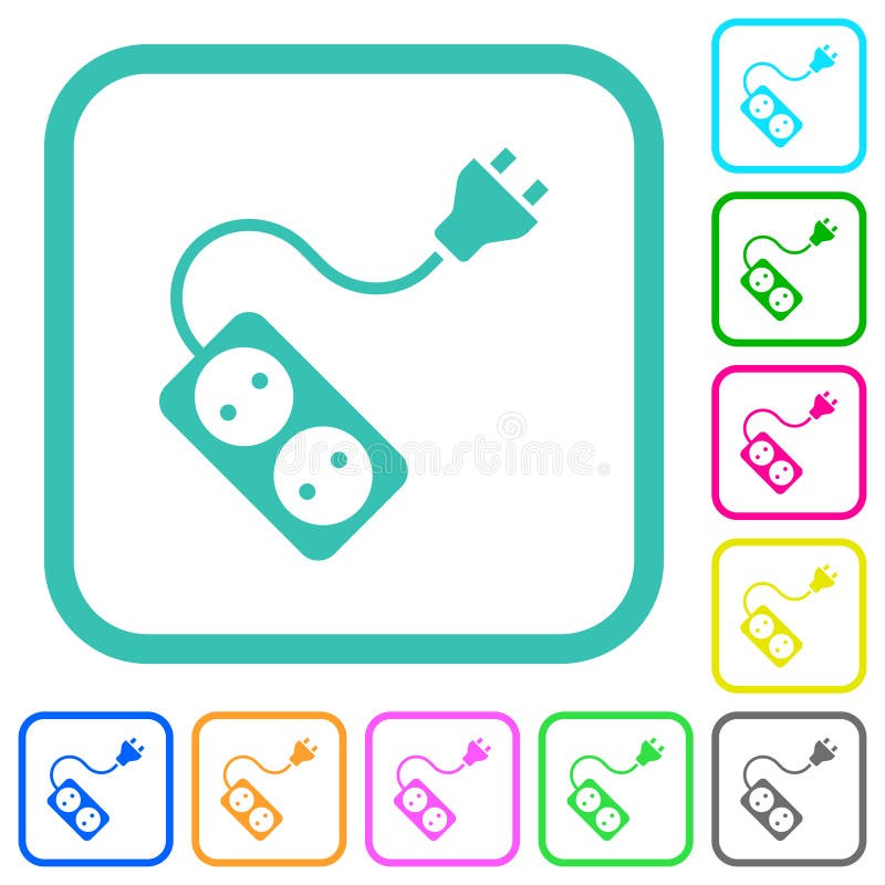 Portable Electrical Outlet with Two Sockets and Extension Cord and Plug ...