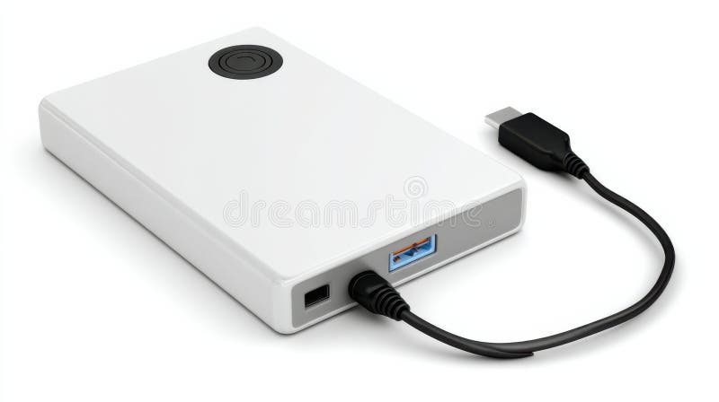 Portable External Hard Drive with USB Connection for Data Storage and ...