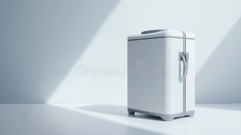 Modern Minimalist Portable Fridge in Bright Sunlit Room Highlighting ...