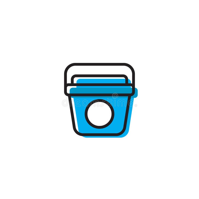 Portable Fridge Vector Icon, Ice Cooler Simple Solid Icon Isolated on ...