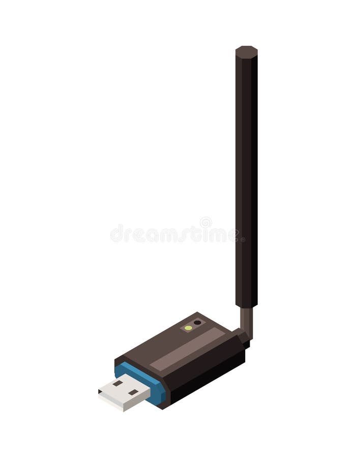 Portable 5G Modem Composition Stock Vector - Illustration of clipart ...