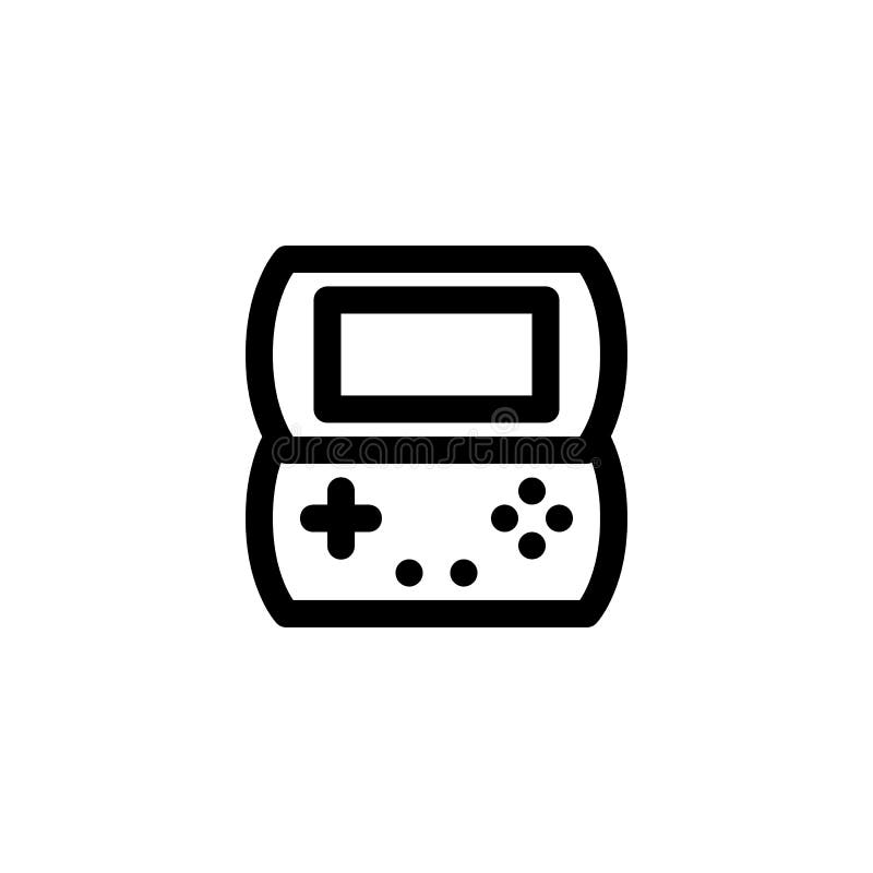 Portable Game Console Icon stock vector. Illustration of electronic ...