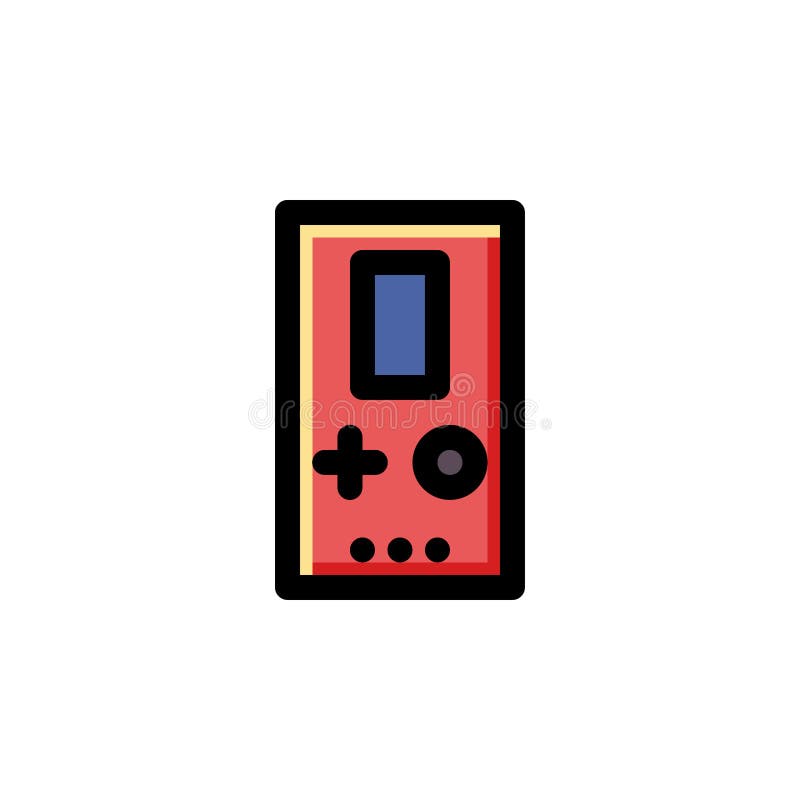 Portable Game Console Icon stock vector. Illustration of video - 266543272