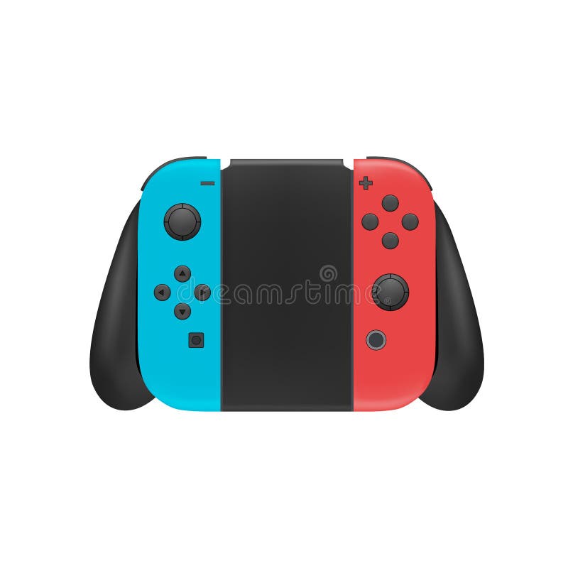 Portable Game Console In Vector On White Background Modern Game Console
