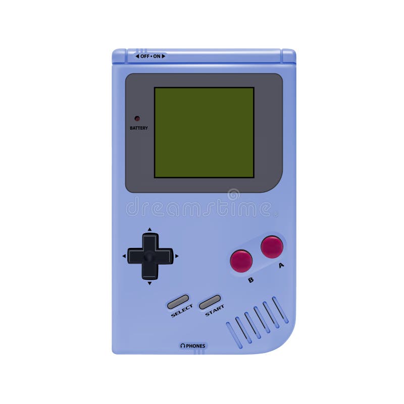 Portable Game Console in Vector on White Background.Modern Game Console ...