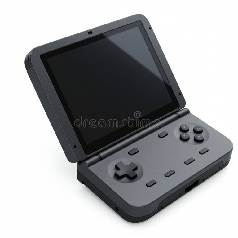 A Portable Gaming Console with a Foldable Design, Featuring a ...
