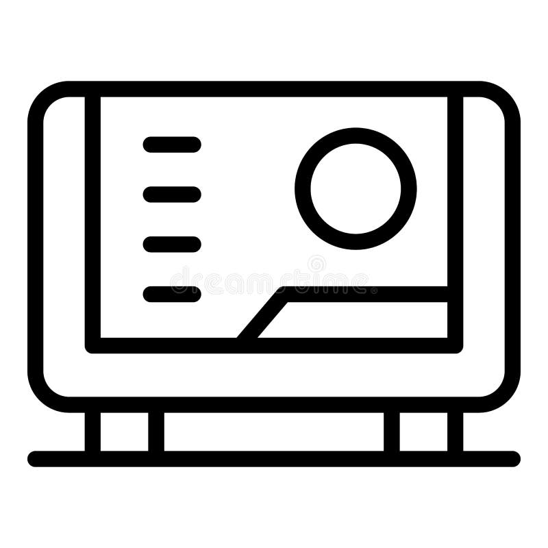 Portable Generator Icon Outline Vector. Power Electric Stock ...