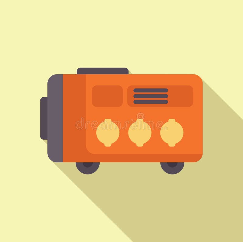 Portable Generator Providing Electricity during Power Outage Stock ...