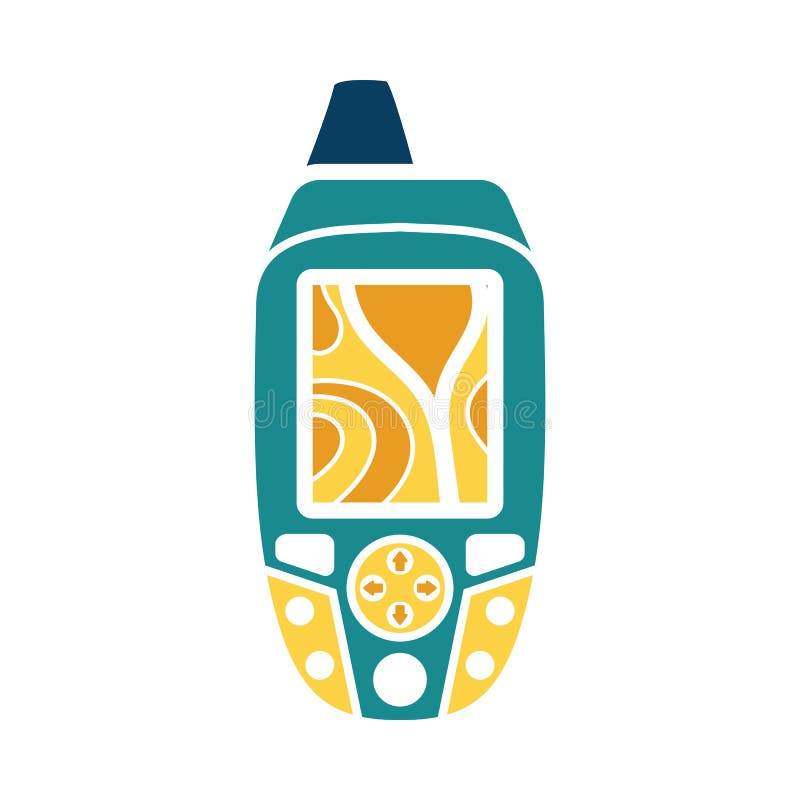 Portable GPS device icon stock vector. Illustration of navigate - 143039568