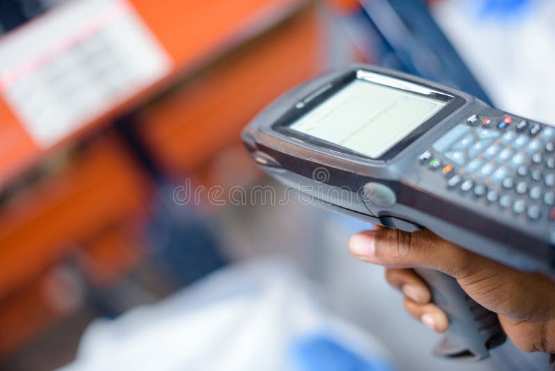 Portable hand held scanner stock image. Image of warehousing - 315450187