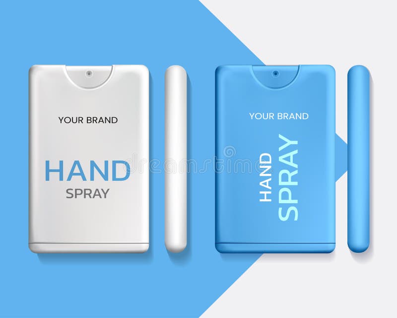 Portable Hand Spray Packaging Stock Illustration - Illustration of cool ...