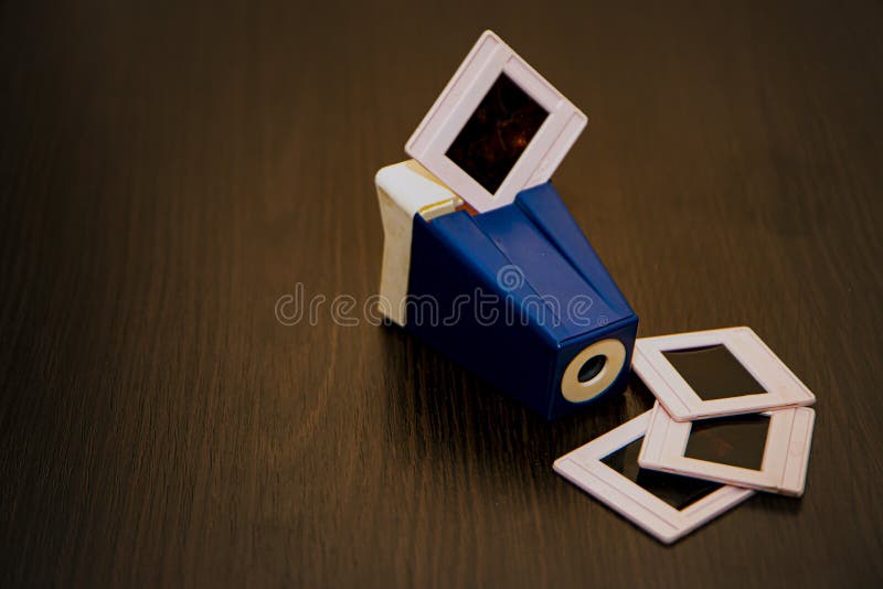 Mini Slide Projector with Transparencies, Retro Slide Viewer, Antiques ...