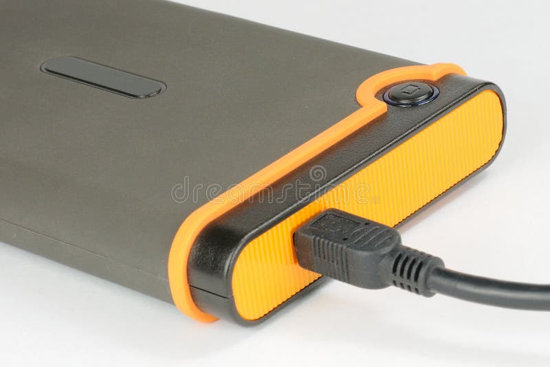 Portable Hard Drive with White Screen Stock Photo - Image of screen ...