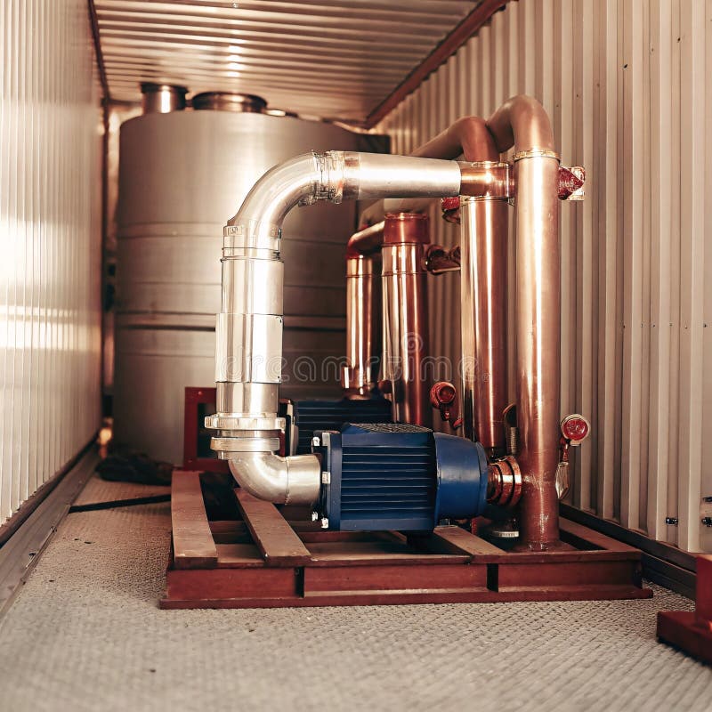 Portable Heat Recovery: a Container-Based Approach Stock Illustration ...