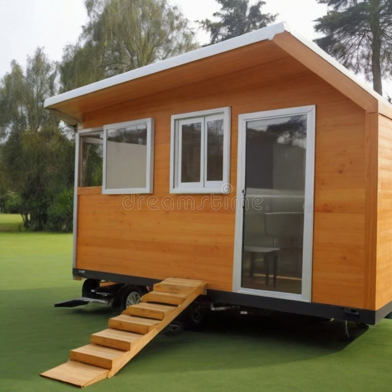 Portable House stock illustration. Illustration of backyard - 308573752