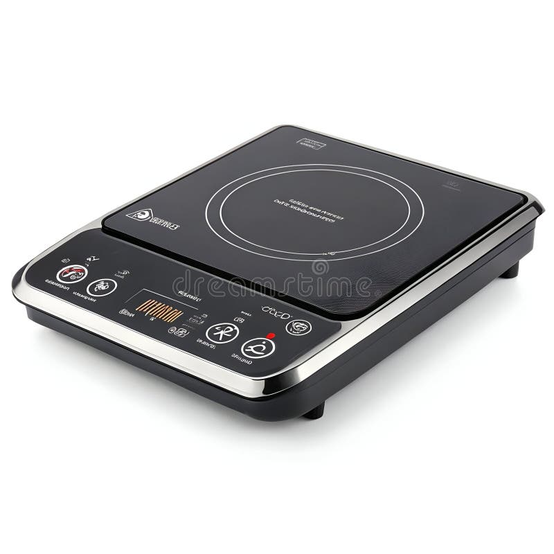 Portable Induction Cooktop Stove Stock Illustration - Illustration of ...