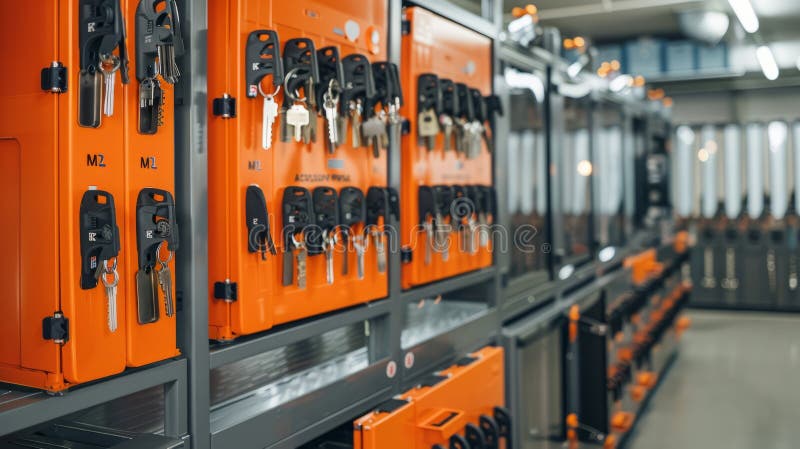 Portable Key Cabinets for Flexible Use Stock Illustration ...