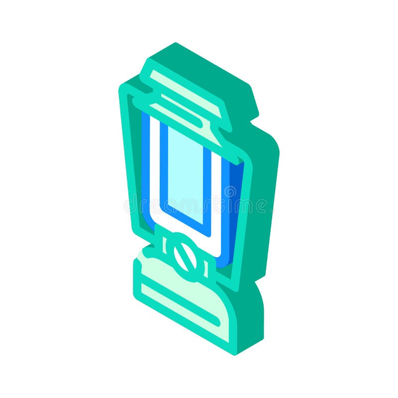 Portable Lamp-lantern on a Accumulator Batery Stock Vector ...