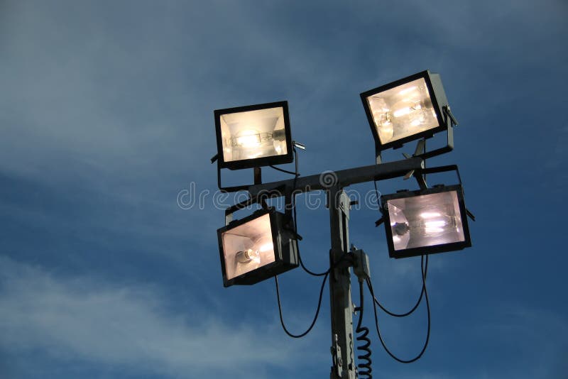 Portable Lighting Equipment for Building Lighting Stock Image - Image ...