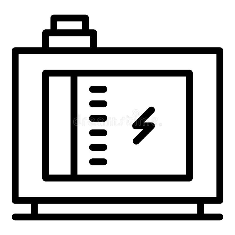 Portable Machine Icon Outline Vector. Gas Energy Stock Vector ...