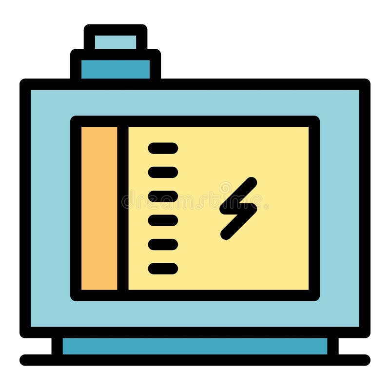 Portable Machine Icon Vector Flat Stock Vector - Illustration of vector ...