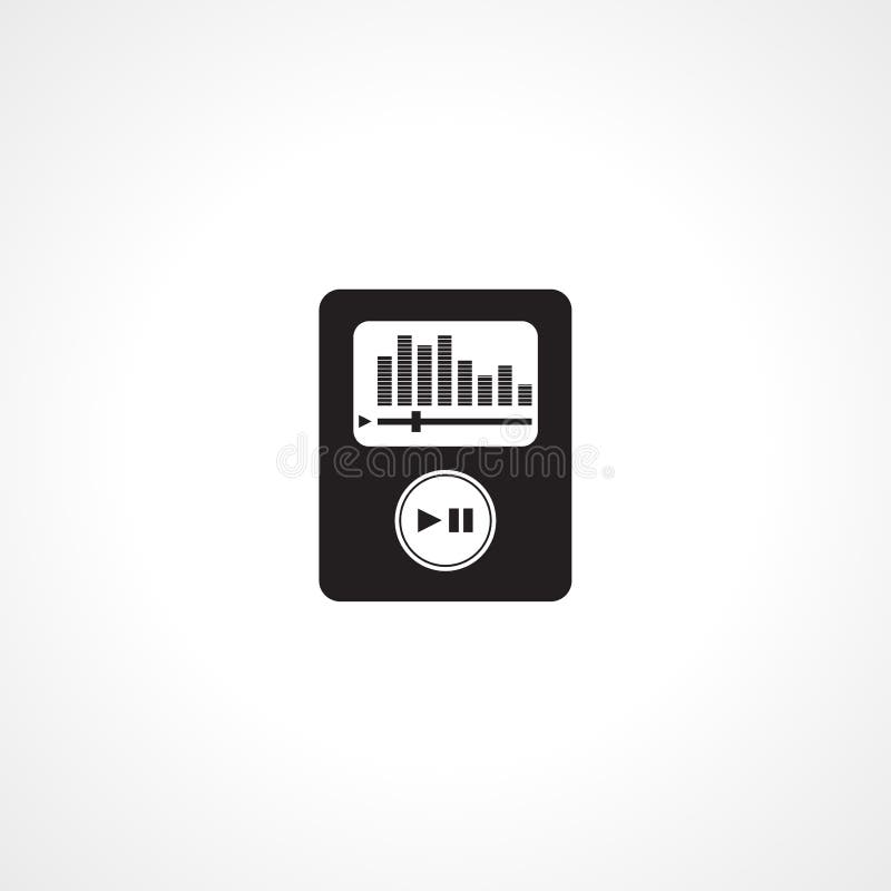 Portable Media Player Icon. Music Player Vector Icon. Music Player ...