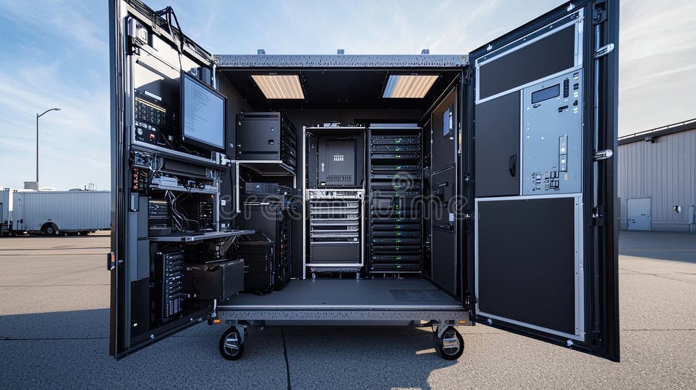 Portable Mobile Data Center Featuring Compact Servers it Infrastructure ...