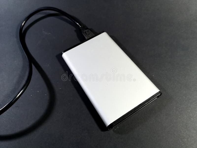 Portable and Mobile External Hard Drive or Hard Disk HDD Isolate Stock ...
