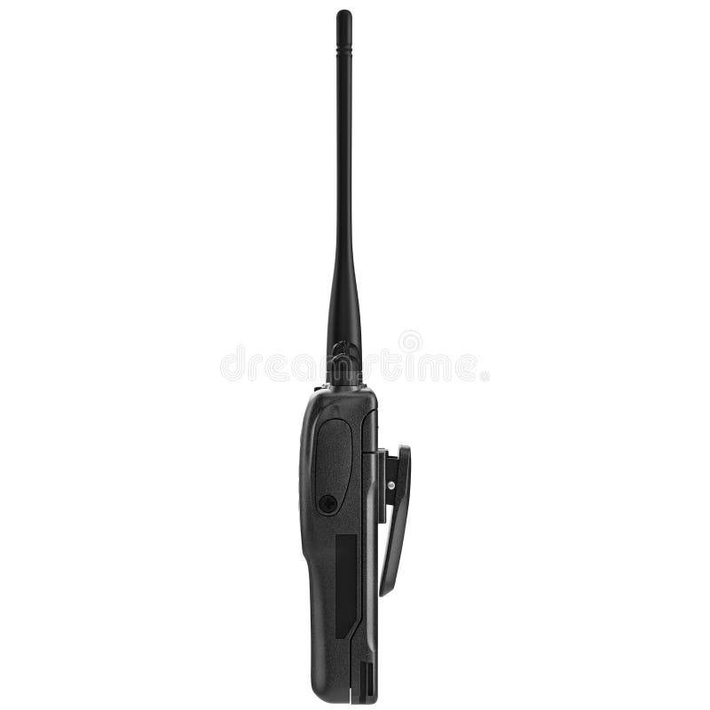 Portable Mobile Radio, Side View Stock Illustration - Illustration of ...