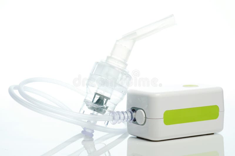 Portable Nebulizer Device with Tube Stock Photo - Image of electrical ...