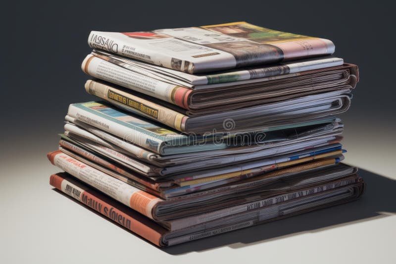 Newspaper Stack Messy Stock Illustrations – 39 Newspaper Stack Messy ...
