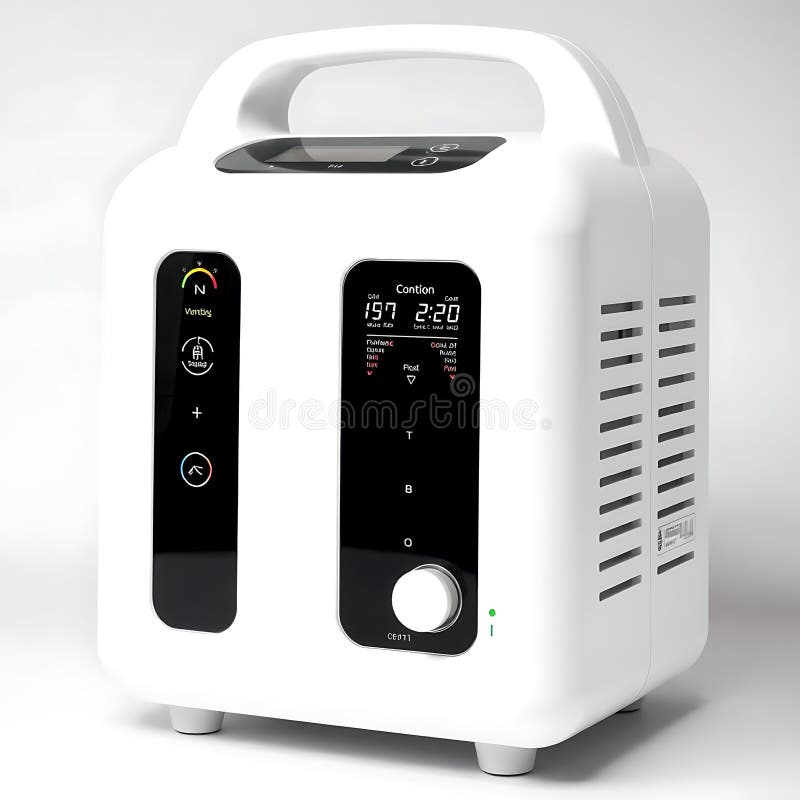 A Portable Oxygen Concentrator with a Sleek Design and Digital Controls ...