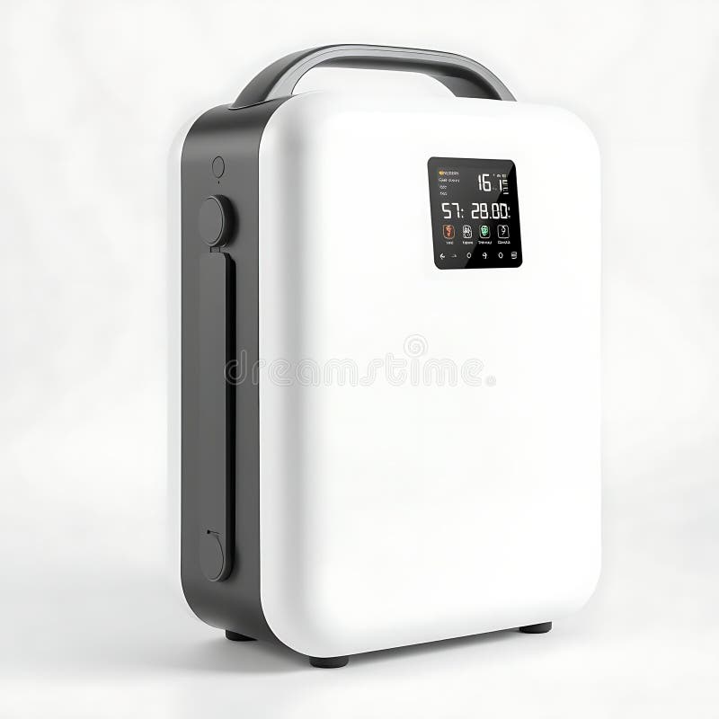 A Portable Oxygen Concentrator with a Sleek Design and Digital Controls ...