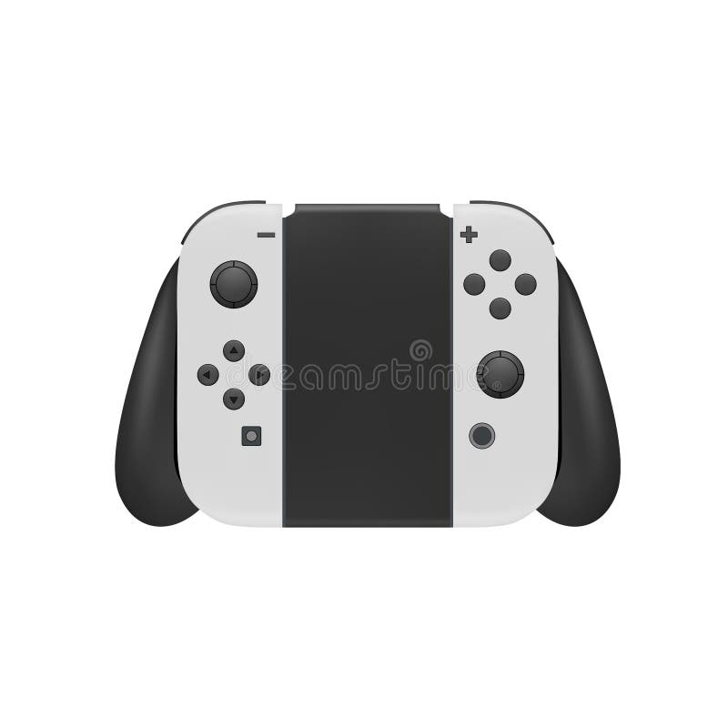 Portable Game Console in Vector on White Background.Modern Game Console ...