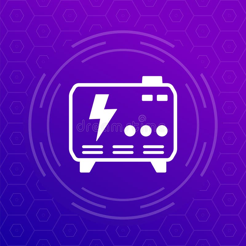 Portable Power Generator on Wheels, Diesel Electrical Engine Equipment ...