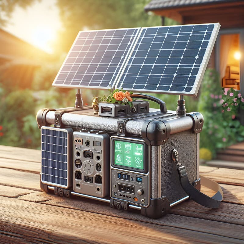 Portable Power Station: Your Mobile Energy Solution Stock Image - Image ...