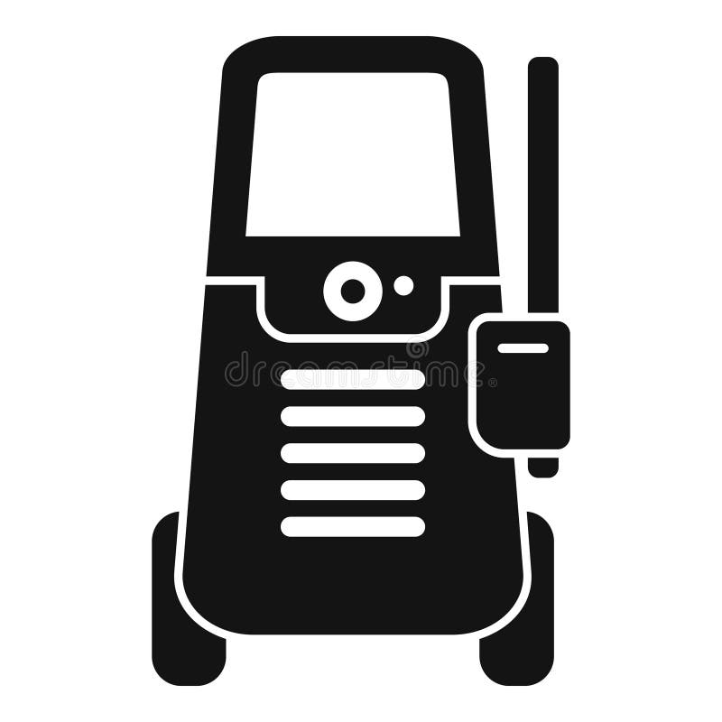 Portable Pressure Washer Cleaning Machine Icon Glyph Style Stock Vector ...