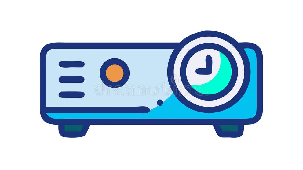 Portable Projector Icon Stock Illustrations – 1,941 Portable Projector ...