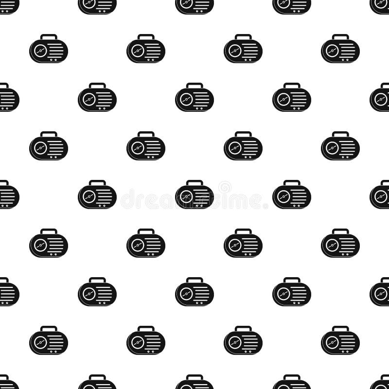 Portable Radio Pattern Seamless Vector Stock Vector - Illustration of ...