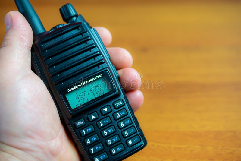 Portable Radio Transceiver. Portable CB Radio Stock Image - Image of ...
