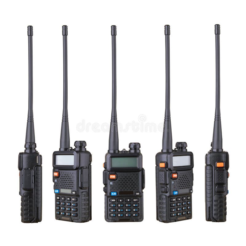 Portable Radio Transceiver in Hand Stock Image - Image of marines ...