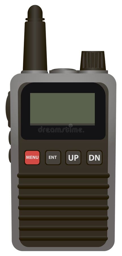 Portable radio transmitter stock vector. Illustration of channel - 50274334