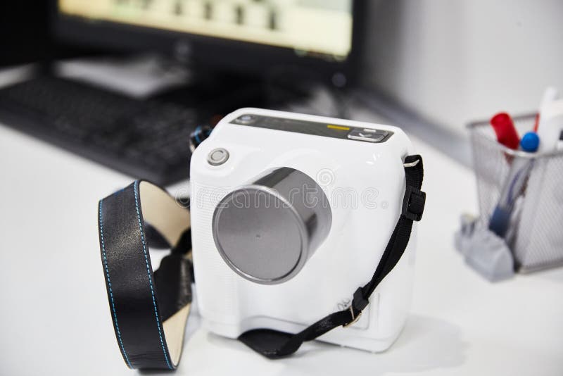 Portable X-ray Camera for Dentistry White Color - Standing on the Table ...