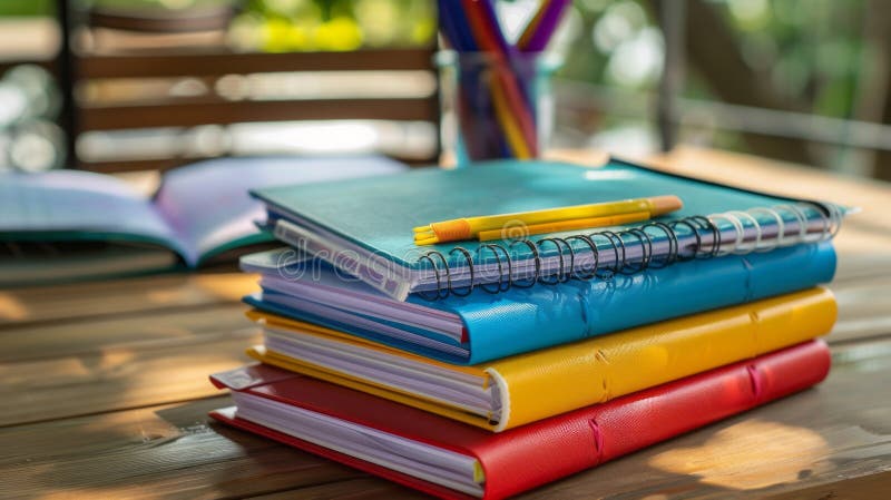 Portable Record Books for on-the-Go Teachers Stock Illustration ...